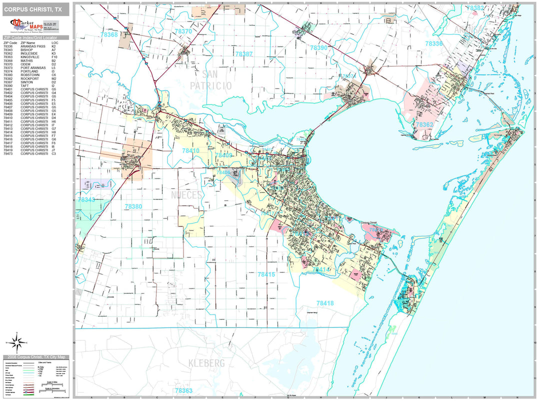 Corpus Christi Texas Map