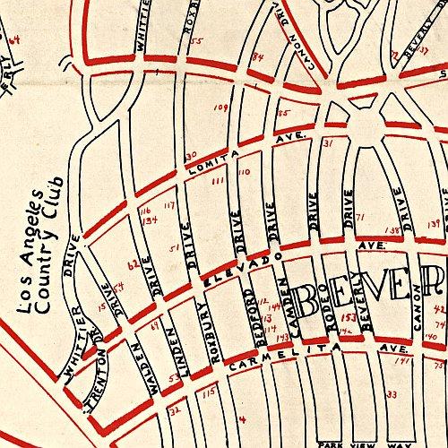 Movie Guide Map of Hollywood 1938 – Texas Map Store