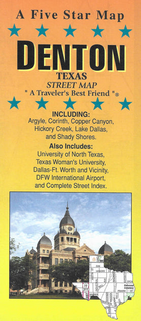 Denton Texas Maps – Texas Map Store