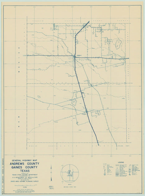 Gaines County Texas Historical County Maps – Tagged "Historical County ...