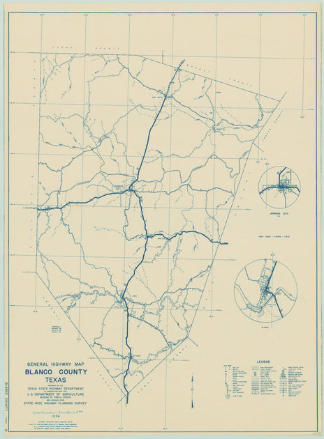 Blanco County Texas Historical County Maps – Tagged "Historical County ...