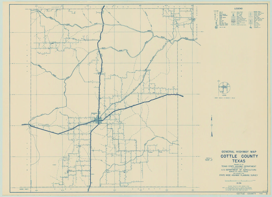 Cottle County Texas Historical Maps – Texas Map Store