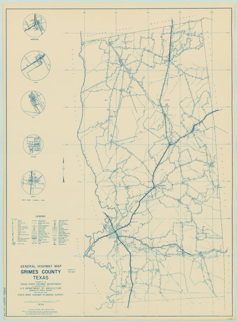 Grimes County Texas Historical Maps – Texas Map Store