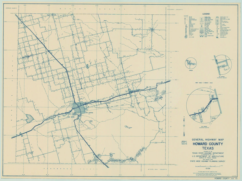 Howard County Texas Historical Maps – Texas Map Store
