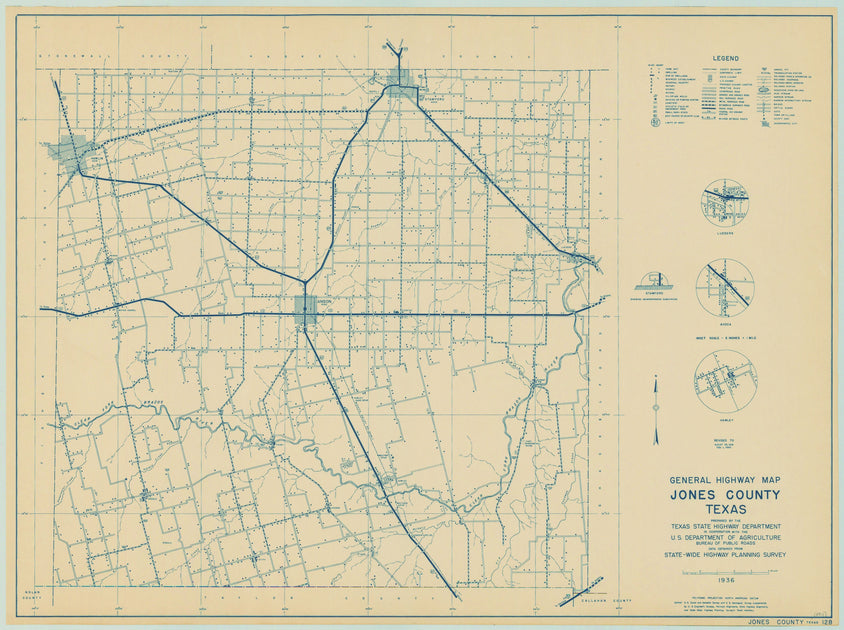Jones County Texas Historical Maps – Texas Map Store
