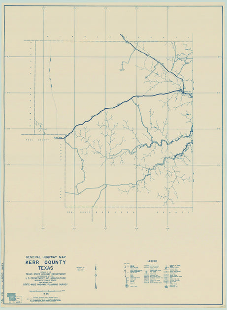 Kerr County Texas Historical Maps – Texas Map Store