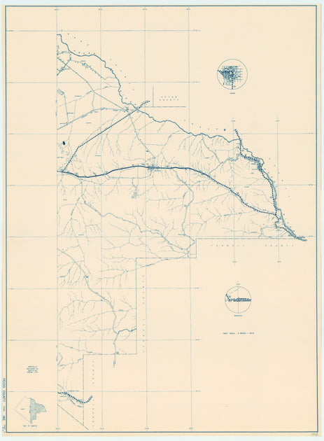 Pecos County Texas Historical Map 1936 – Texas Map Store