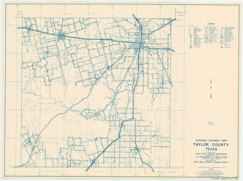 Taylor County Texas Historical Maps – Tagged "Historical County Maps ...