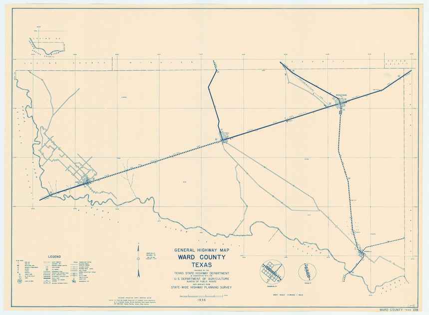Ward County Texas Historical Maps – Texas Map Store