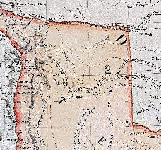 The Republic of Texas 1844 map – Texas Map Store