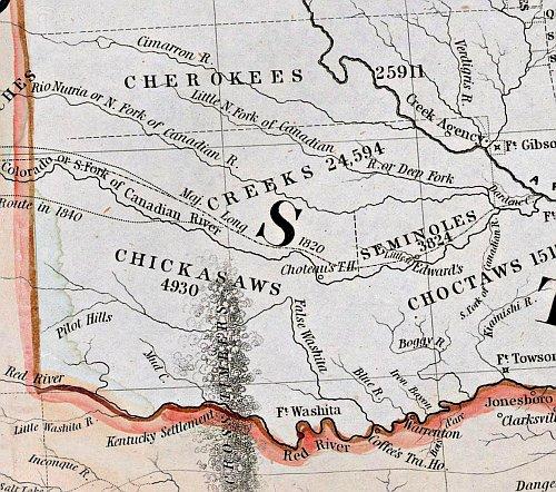 The Republic of Texas 1844 map – Texas Map Store