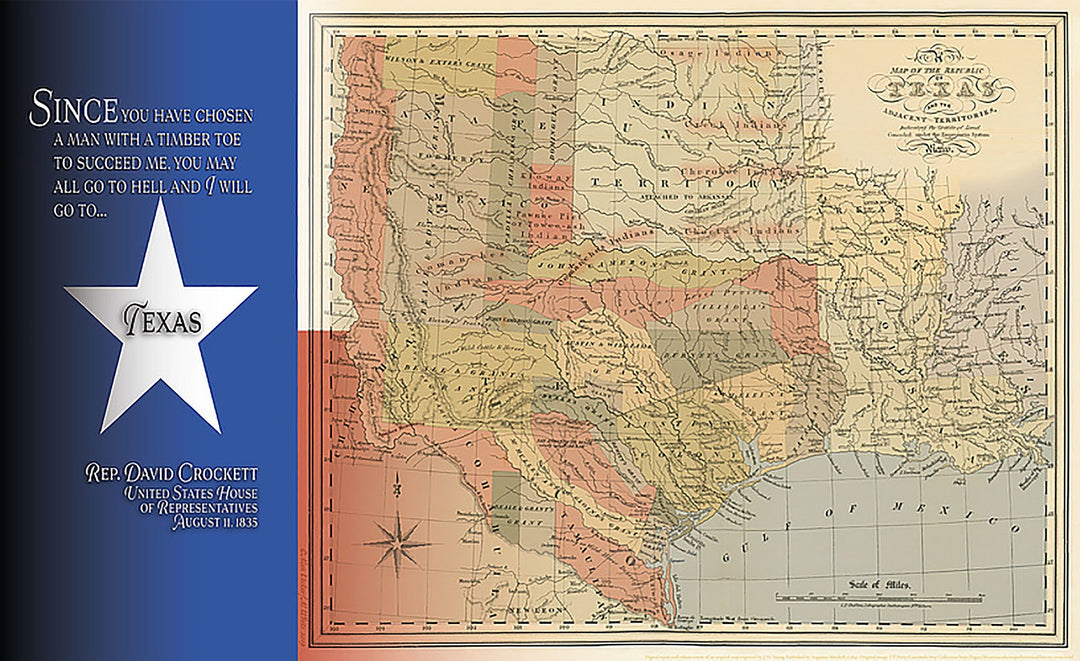 Texas History Map 1836 Republic Of Texas (1836) : R/MapPorn