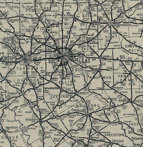 Texas 1945, Texas Highway Department – Texas Map Store