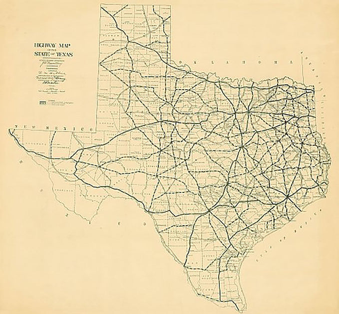 Texas Historical Maps – Page 3 – Texas Map Store