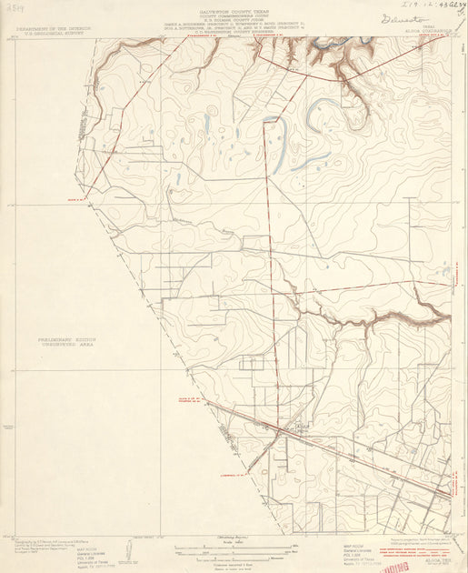 Galveston County Texas historical topographic Map – Texas Map Store