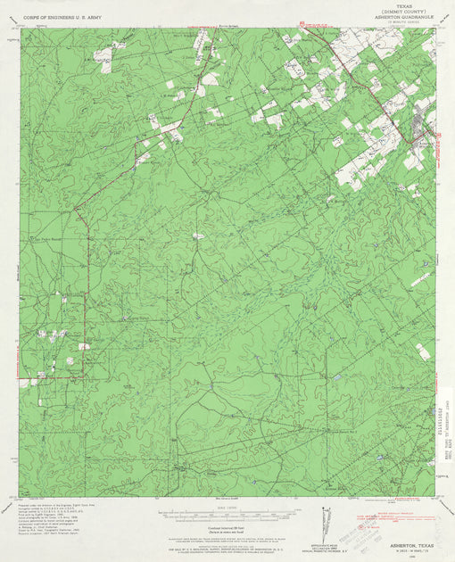 Dimmit County Texas historical topographic Map – Texas Map Store
