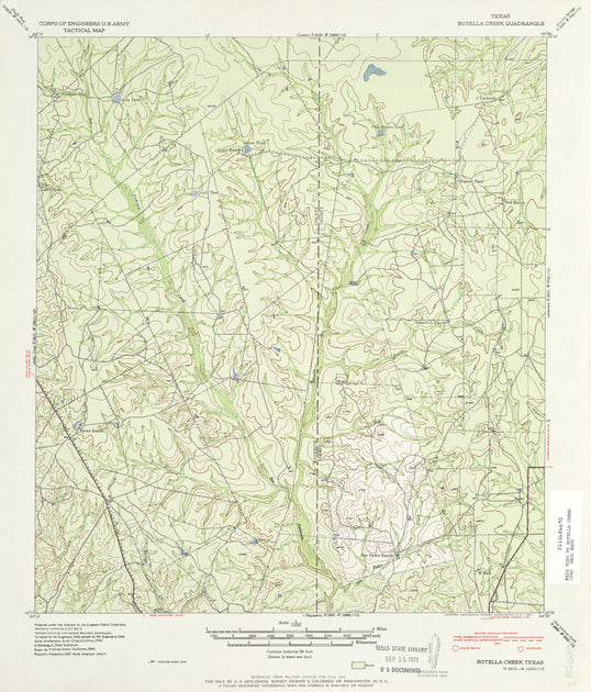 Maverick County Texas historical topographic Map 1940 – Texas Map Store