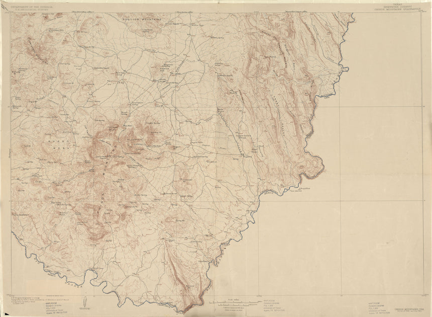 Brewster County Texas historical topographic Map – Texas Map Store