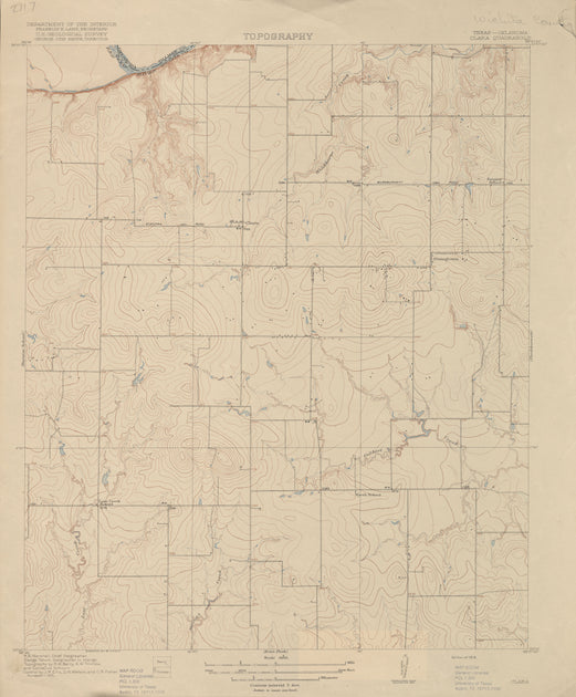 Wichita County Texas historical topographic Map – Texas Map Store