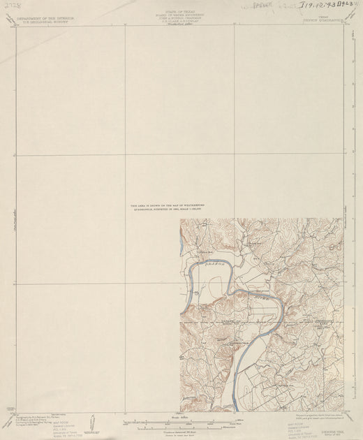 Parker County Texas historical topographic Map – Texas Map Store