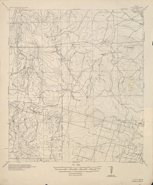 Zavala County Texas historical topographic Map – Texas Map Store
