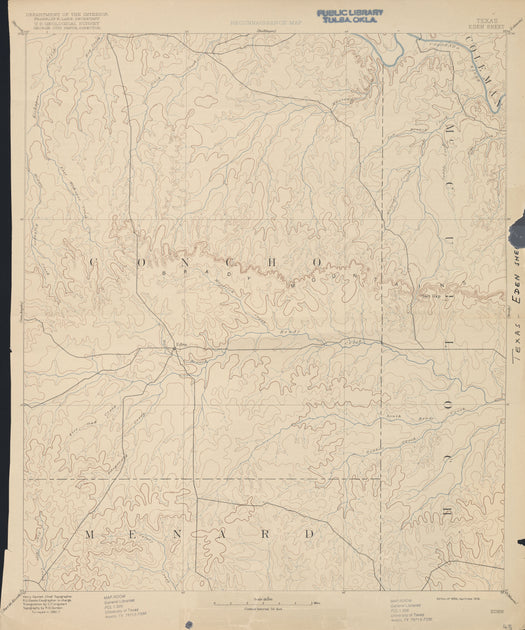 Menard County Texas Historical Topographic Maps – Tagged "Texas ...