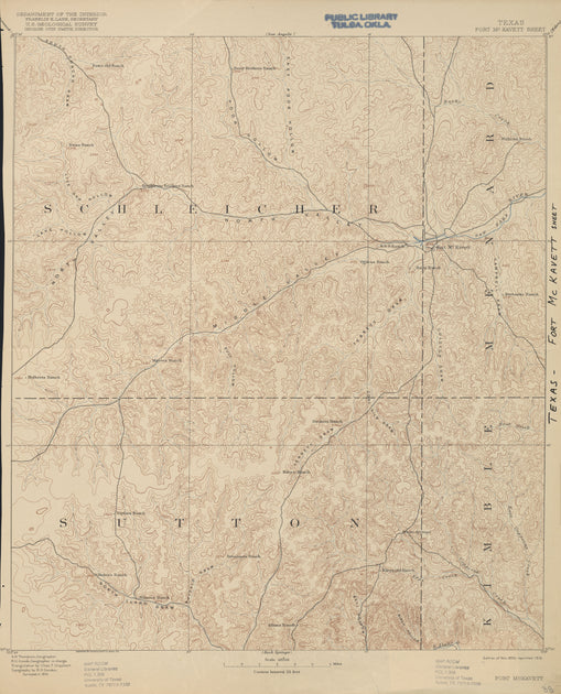 Sutton County Texas Historical Topographic Maps – Tagged "Texas ...