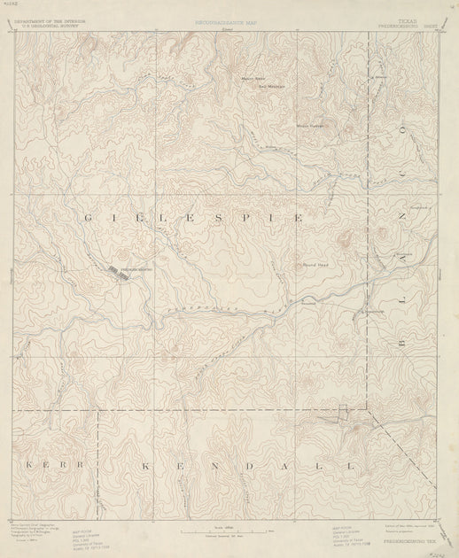 Kerr County Texas Historical Topographic Maps – Tagged "Texas ...