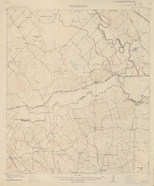 Washington County Texas historical topographic Map – Texas Map Store