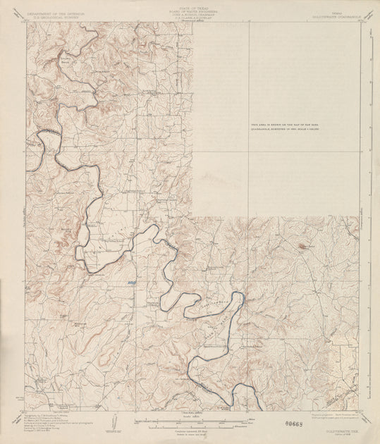 Mills County Texas historical topographic Map – Texas Map Store