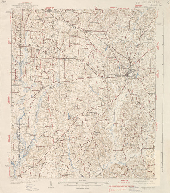 Cherokee County Texas Historical Topographic Maps – Tagged "Texas ...