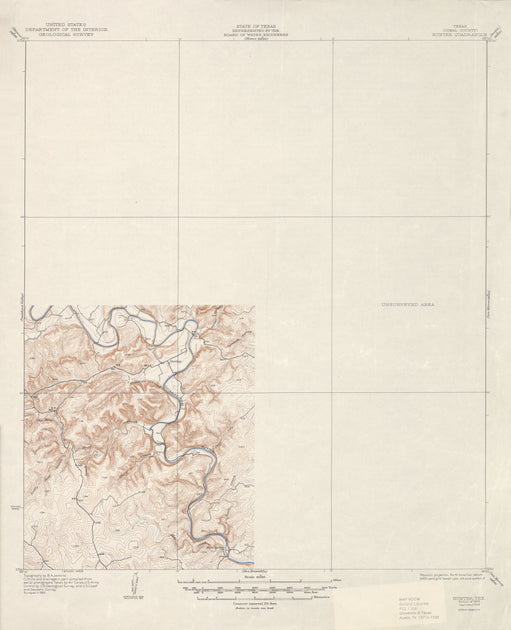 Comal County Texas historical topographic Map – Texas Map Store