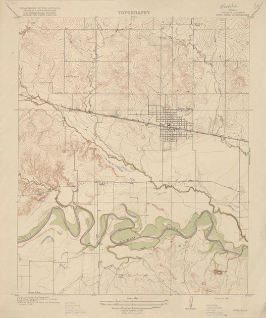 Wichita County Texas Historical Topographic Maps – Texas Map Store
