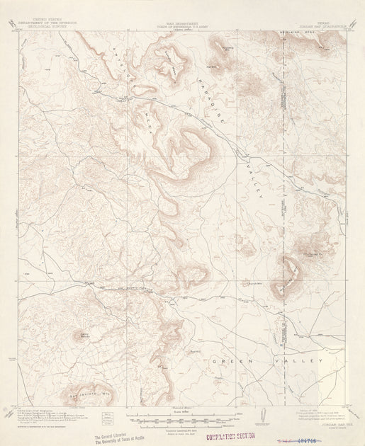 Presidio County Texas historical topographic Map – Texas Map Store