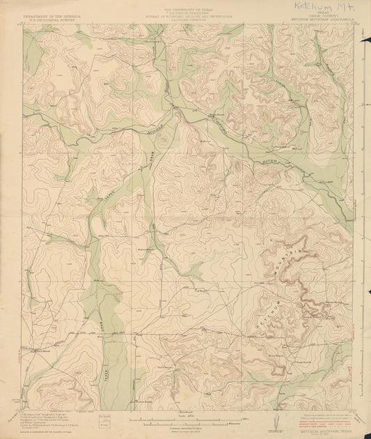 Irion County Texas Historical Topographic Maps – Tagged "Texas ...