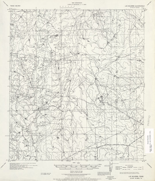 Webb County Texas historical topographic Map – Texas Map Store