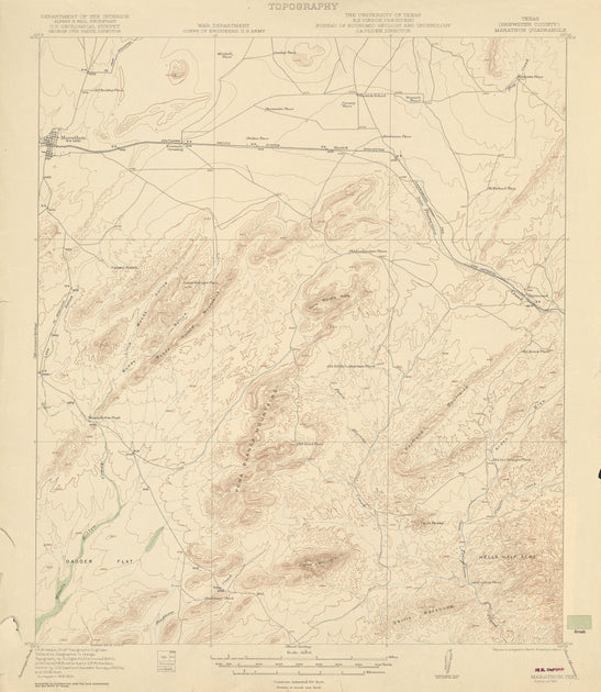 Brewster County Texas historical topographic Map – Texas Map Store