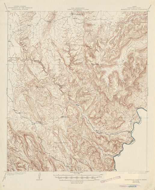 Brewster County Texas historical topographic Map – Texas Map Store