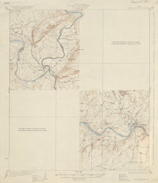 Burnet County Texas Historical Topographic Maps – Tagged "Texas ...