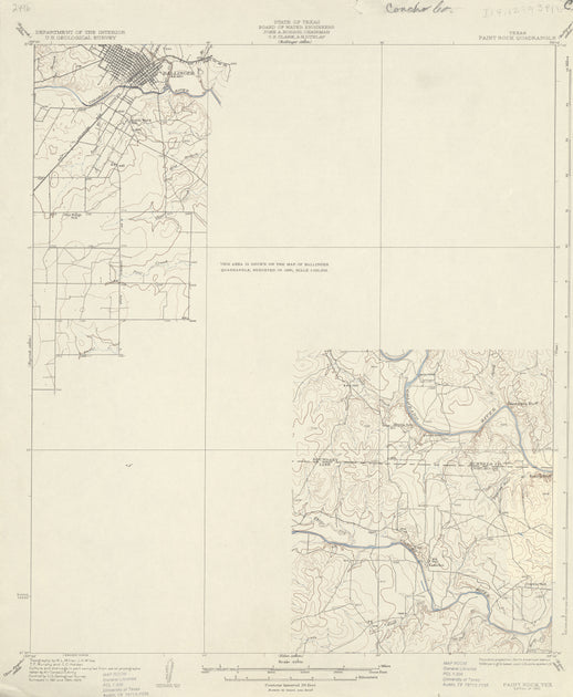 Runnels County Texas historical topographic Map – Texas Map Store