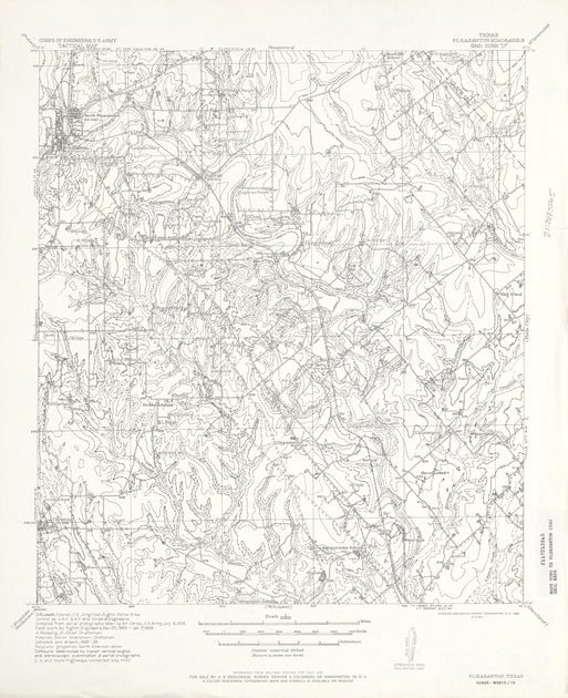 Atascosa County Texas historical topographic Map – Texas Map Store