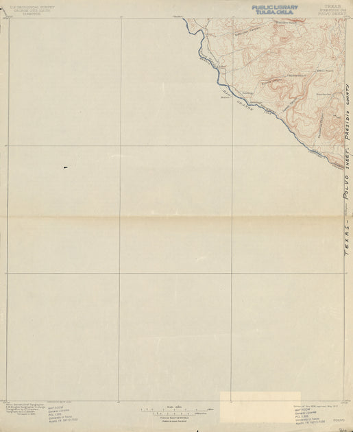 Presidio County Texas historical topographic Map – Texas Map Store