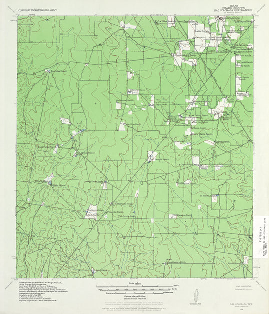 Starr County Texas historical topographic Map – Texas Map Store