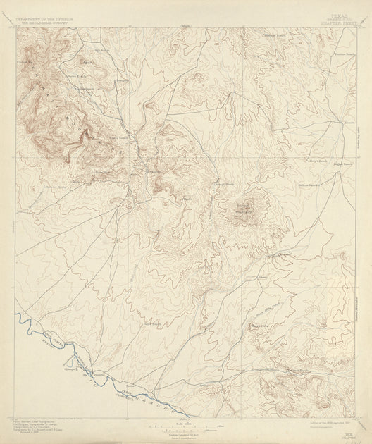 Presidio County Texas historical topographic Map – Texas Map Store