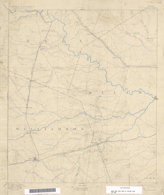 Milam County Texas Historical Topographic Maps – Texas Map Store