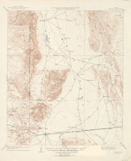 Culberson County Texas historical topographic Map – Texas Map Store