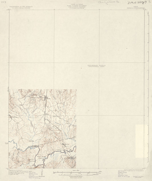 Angelina County Texas Historical Topographic Maps – Texas Map Store