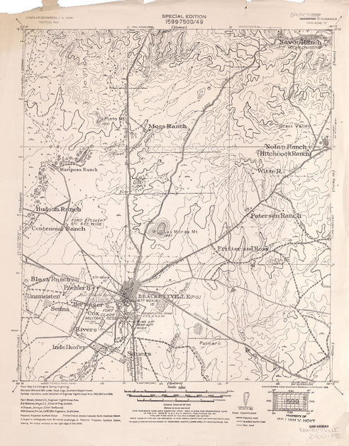 Kinney County Texas historical topographic Map – Texas Map Store