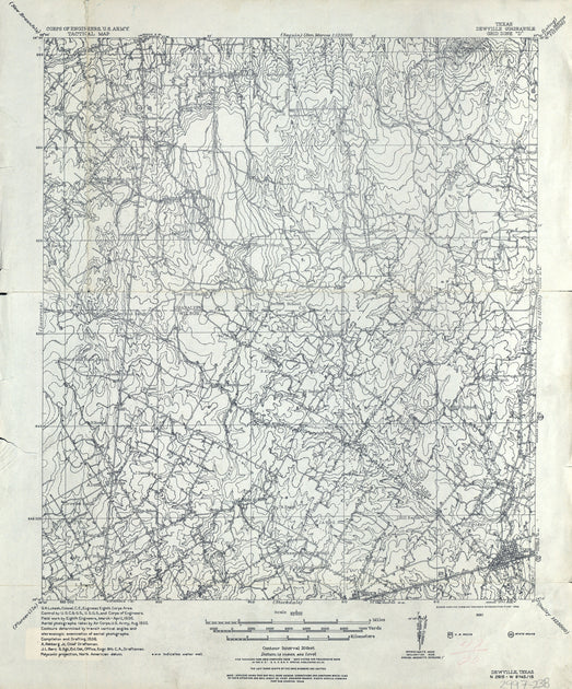 Gonzales County Texas historical topographic Map – Texas Map Store