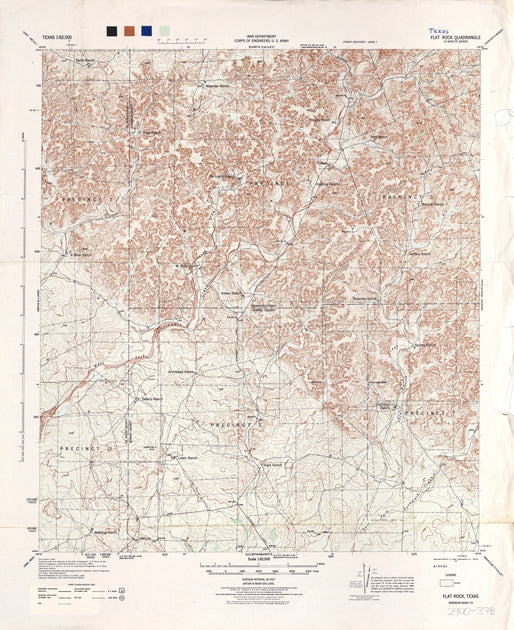 Edwards County Texas historical topographic Map – Texas Map Store